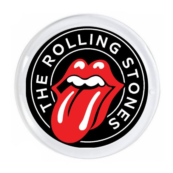 Art | The Rolling Stones Magnet Big Round Almost 3 Inch Diameter With ...